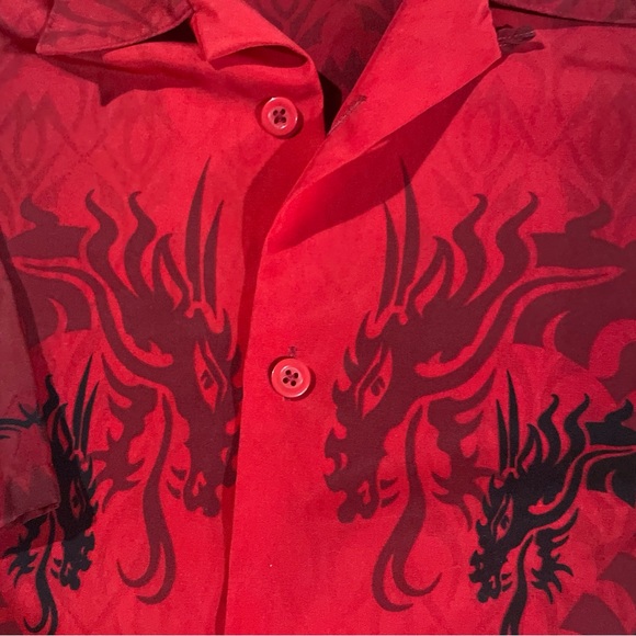 silver point | Shirts | Vintage 200s Silver Point Mens Dragon Shirt ...